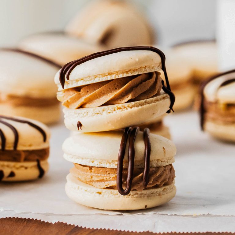 German Chocolate Macarons - Eggs All Ways
