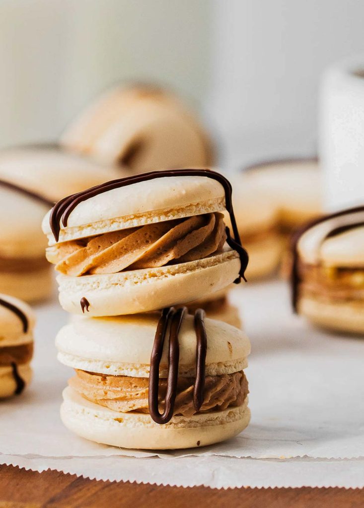German Chocolate Macarons - Eggs All Ways