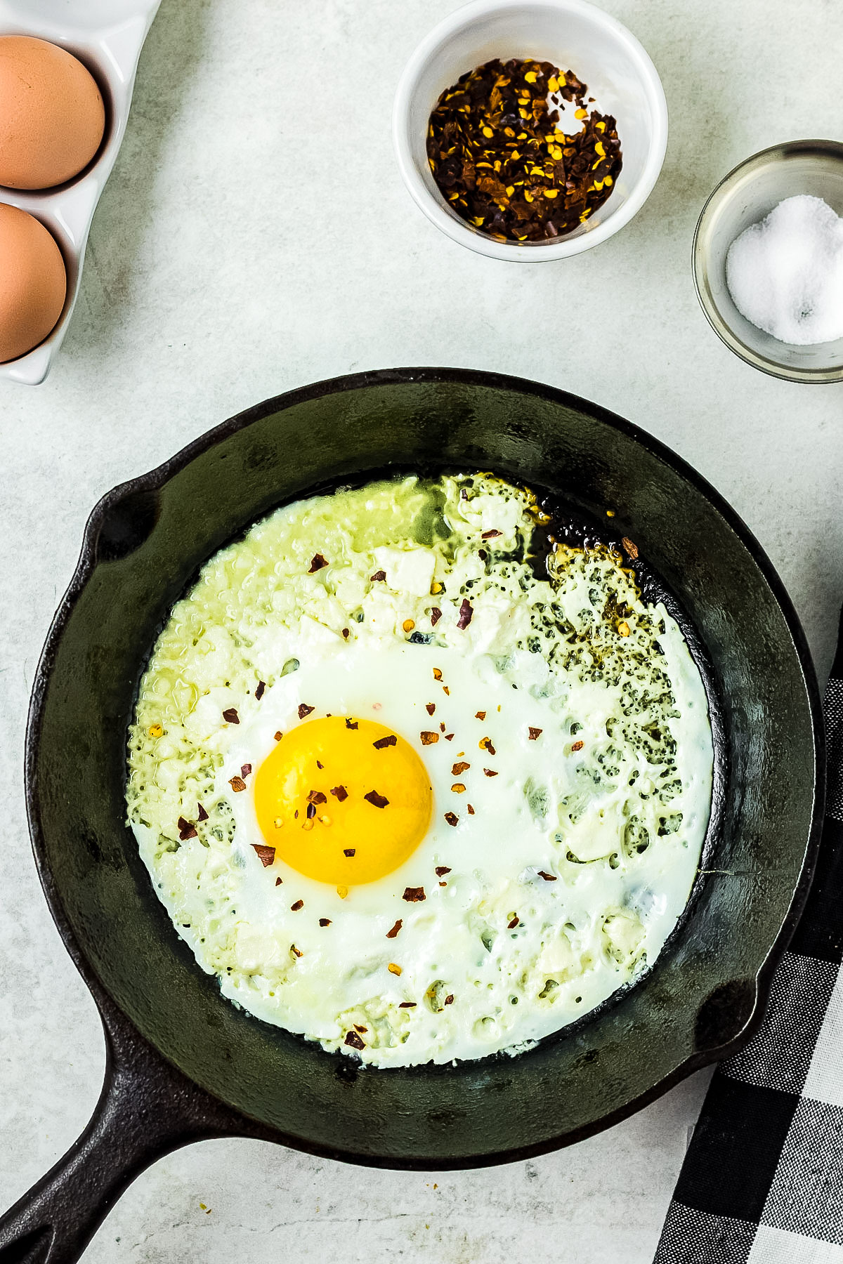 Crispy Feta Fried Eggs