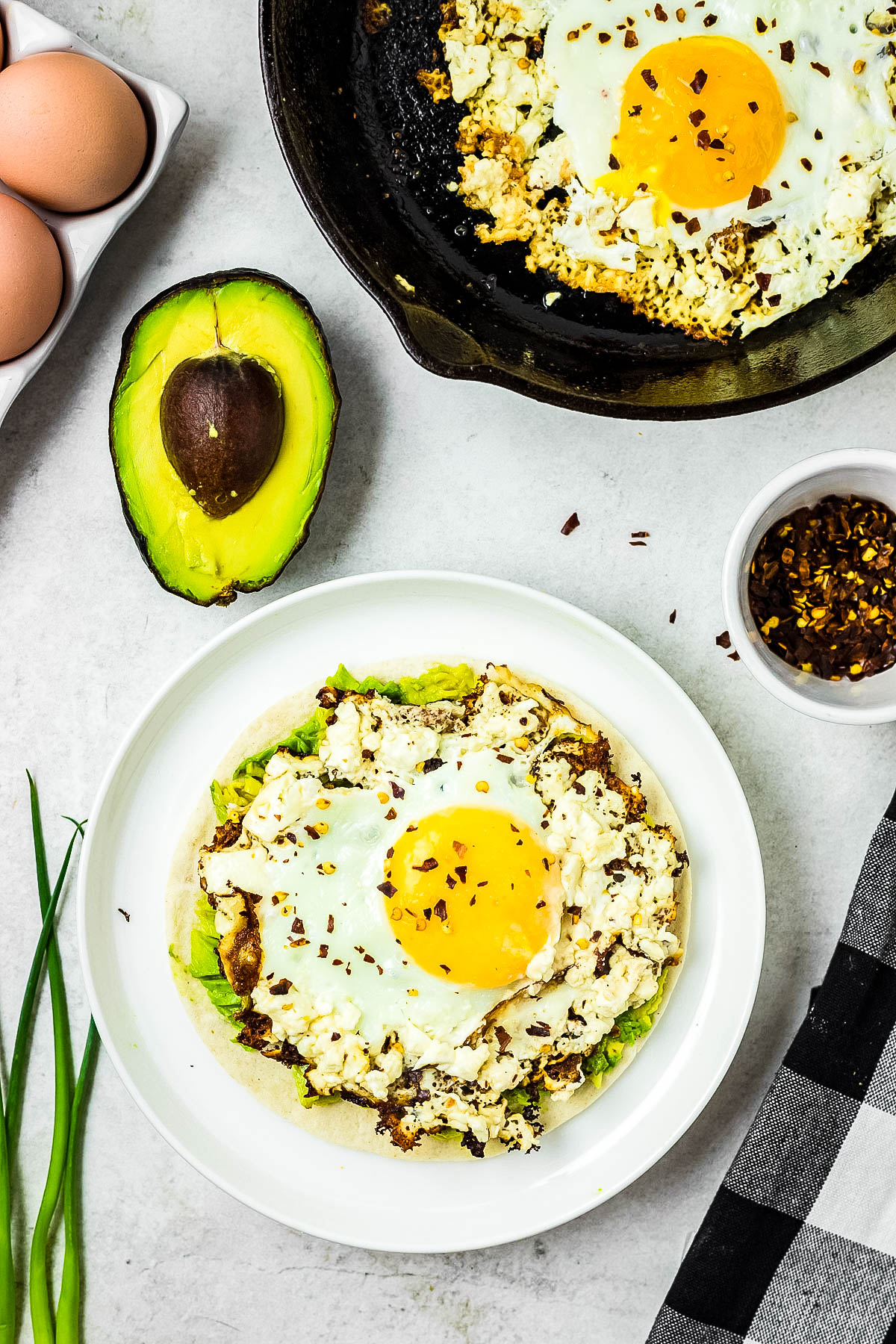 Crispy Feta Fried Eggs