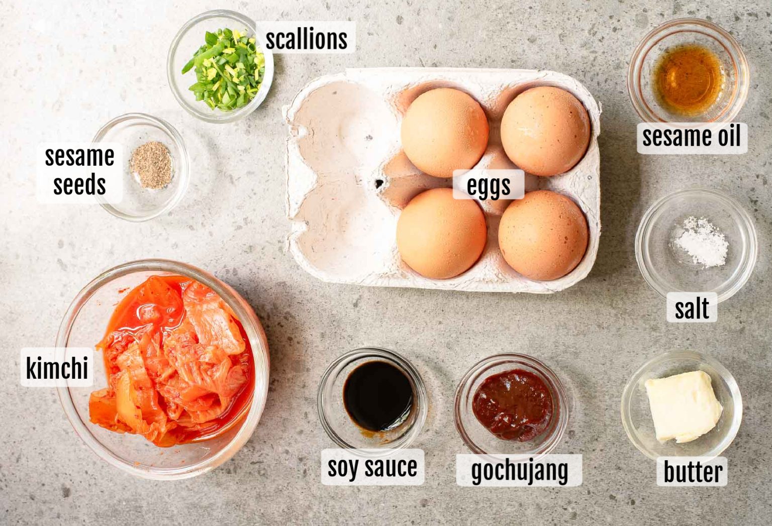 Kimchi Eggs - Eggs All Ways