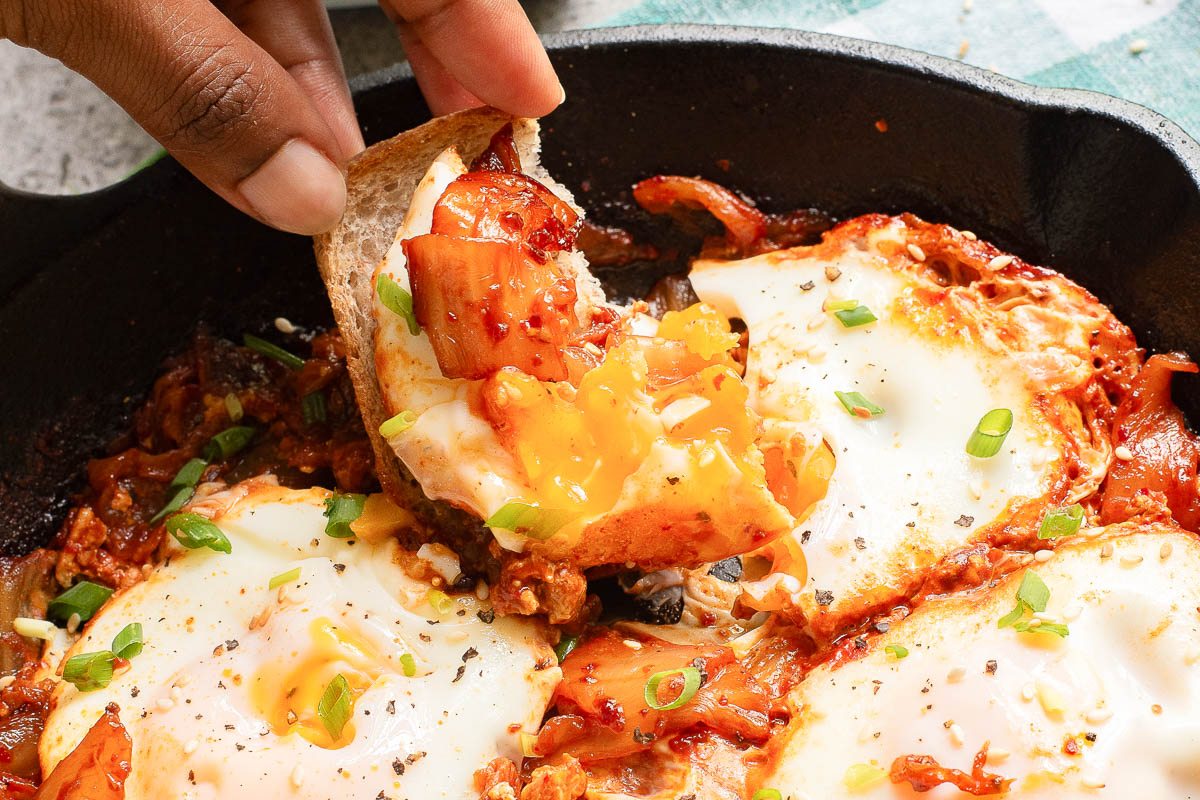 Kimchi Eggs - Eggs All Ways